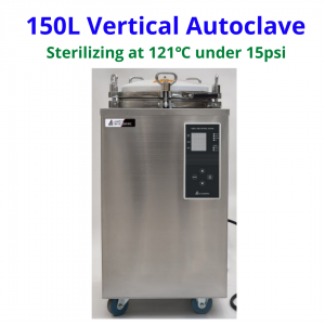 SH Autoclave 150M (New) - 150 Liter Capacity Top Loading Autoclave