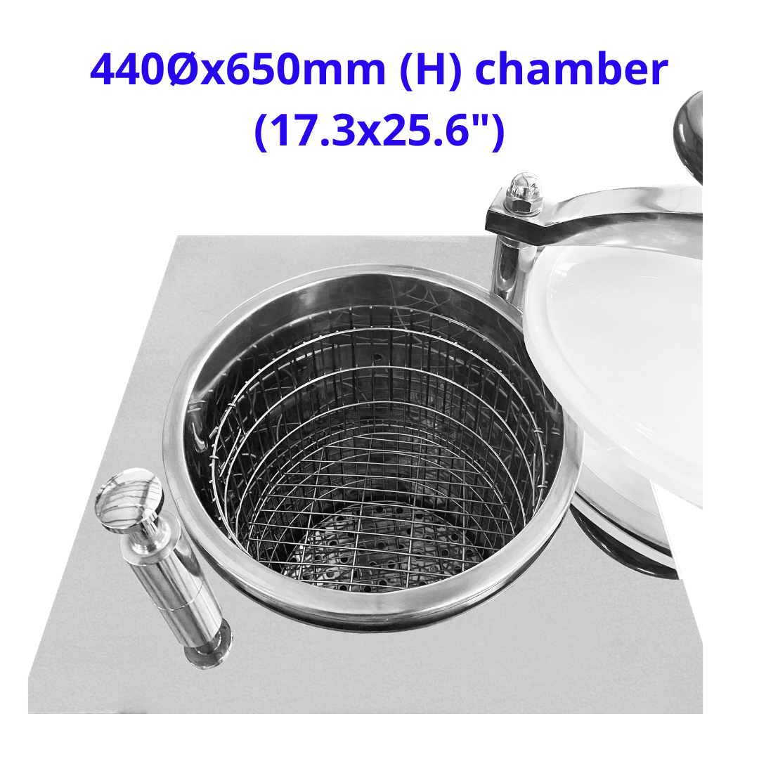 100L Vertical Autoclave | Steam Sterilizer | 3 Year U.S. Warranty