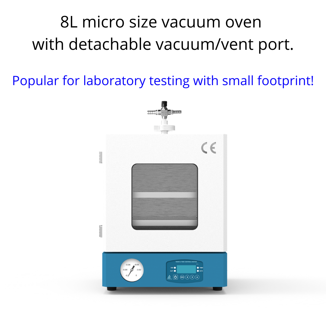 08NG - 250°C Mini Vacuum Oven (200x200x200mm chamber)