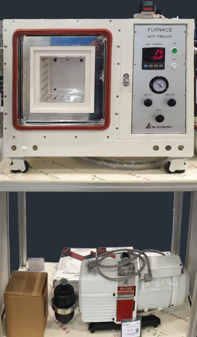 Vacuum Muffle Furnace with Quartz Chamber