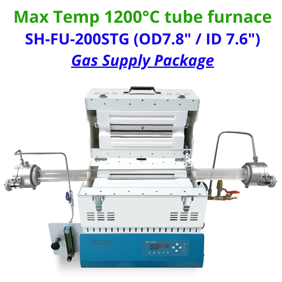 200STG - WG - 1200°C - SH Tube Furnace w/ Gas Supply System