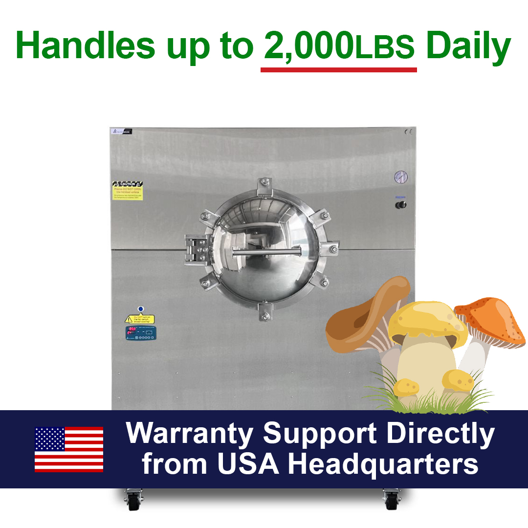 SH Mushroom Autoclave 2000LBS | 3 Year U.S. Warranty