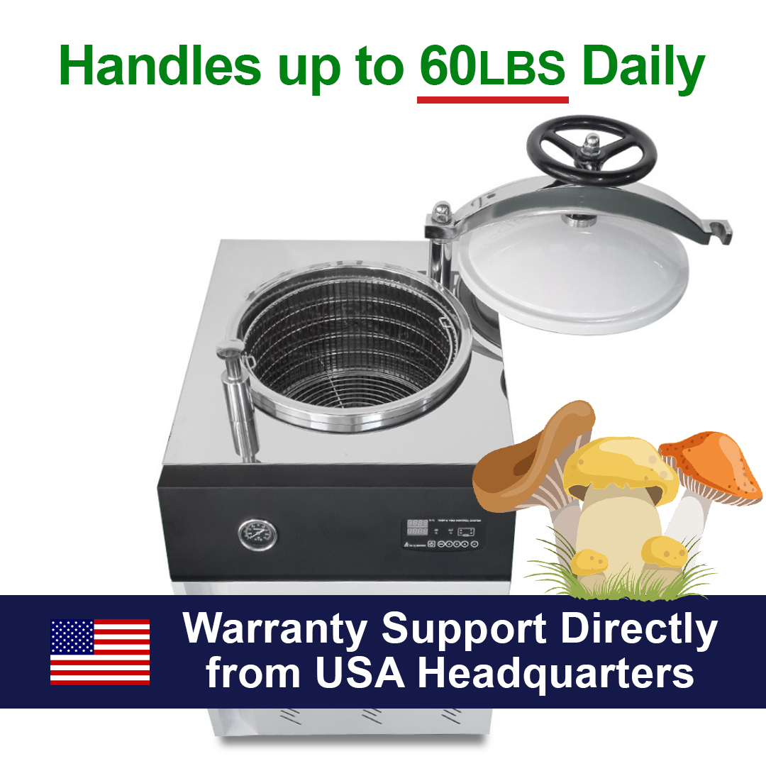 SH Mushroom Autoclave 60LBS | 3 Year U.S. Warranty