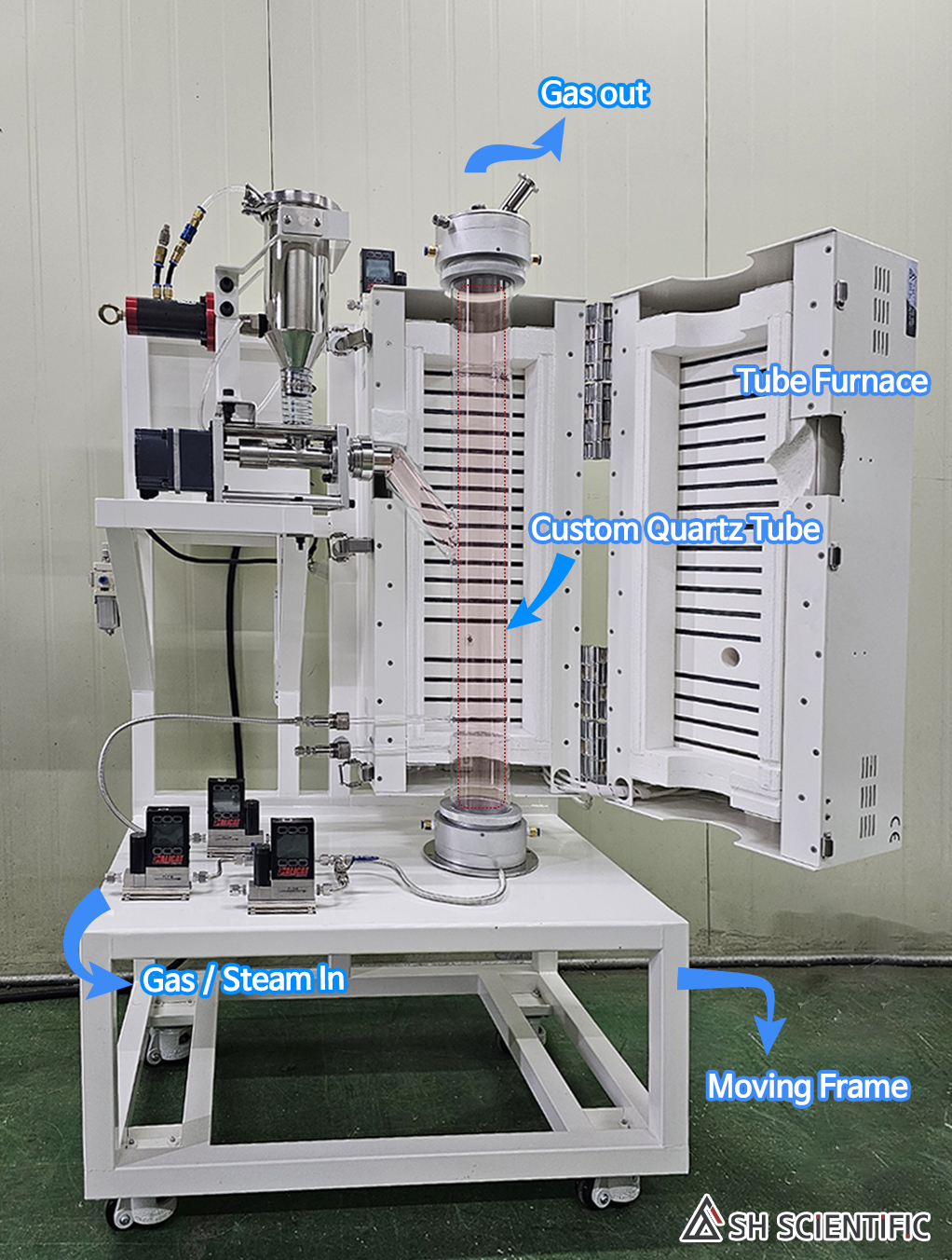 Continuous Vertical Tube Furnace - SH Scientific - Lab Furnace, Drying ...