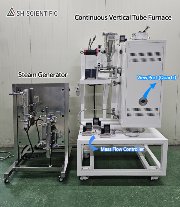 Continuous Vertical Tube Furnace - SH Scientific - Lab Furnace, Drying ...