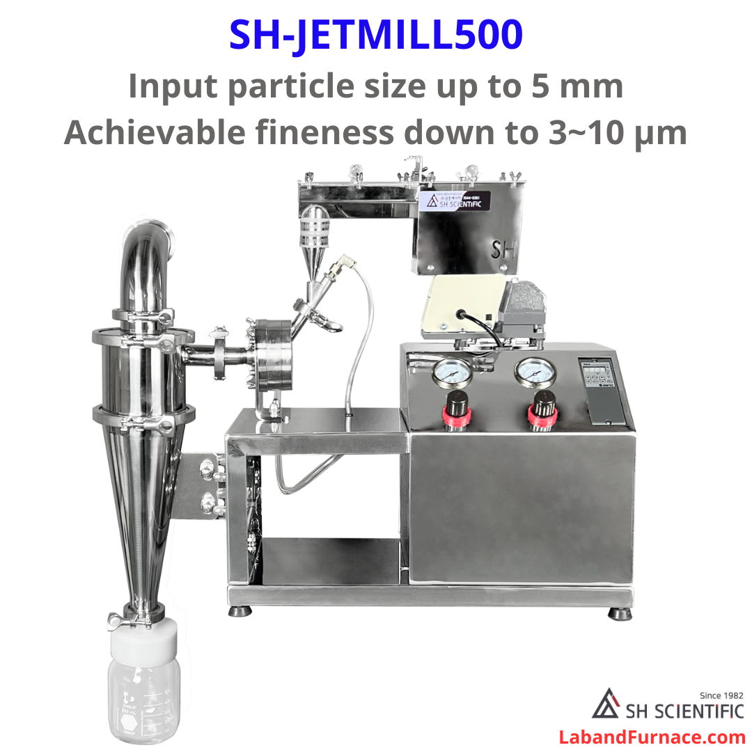 SH-JETMILL500 High-Purity Jet Mill for Ultra-Fine Powder Processing